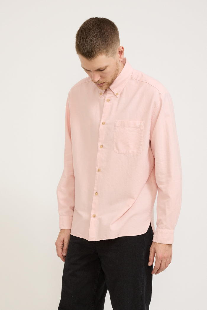 A.P.C. Mateo Logo Shirt Rose | Maplestore