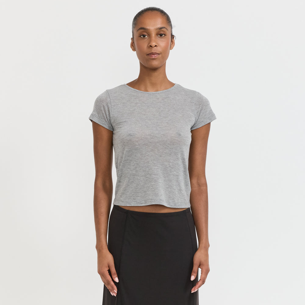 Soft T-Shirt Grey | Womens T-Shirts from Atelier Edition | Maplestore
