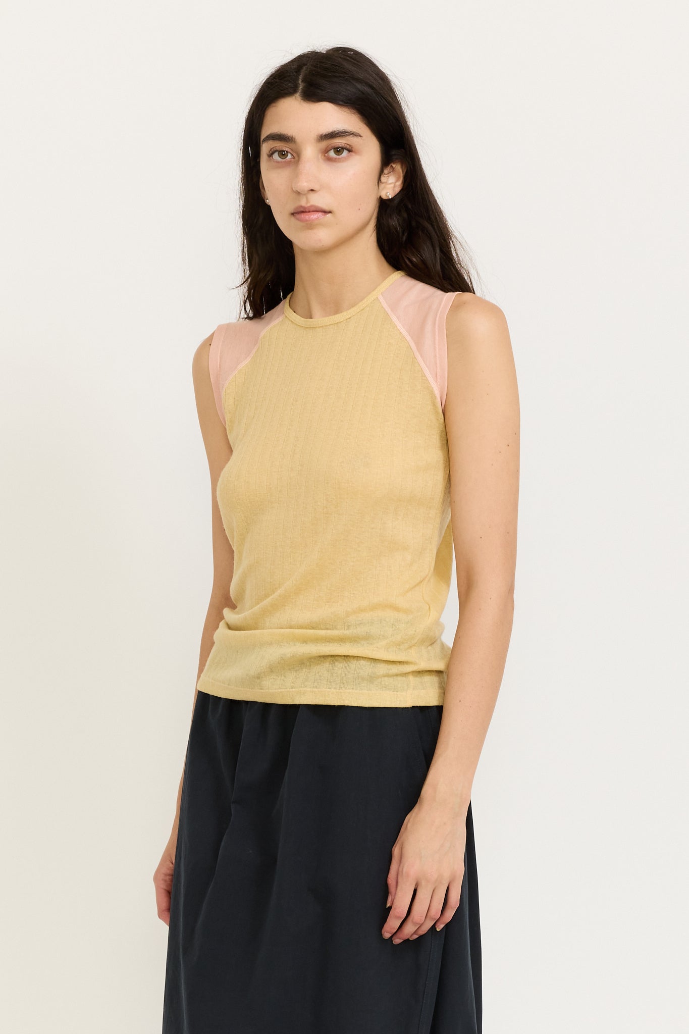 Baserange Gene Tank Hen Yellow/Buio Pink | Maplestore