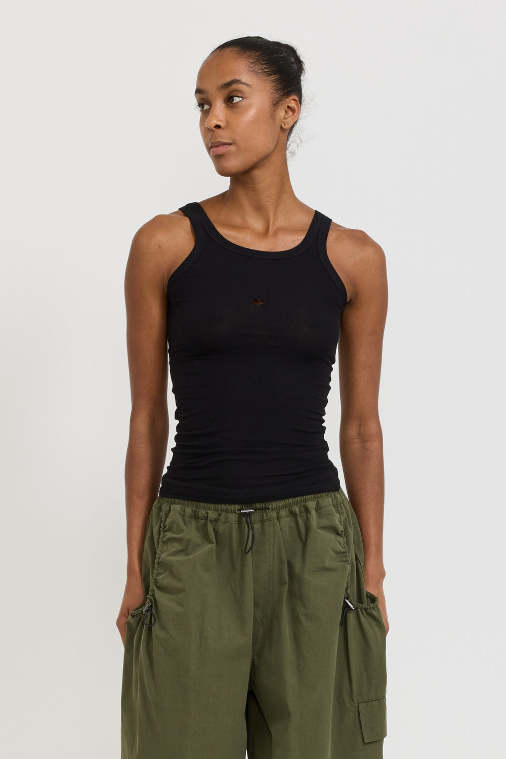 Baserange Heart Tank Black | Maplestore