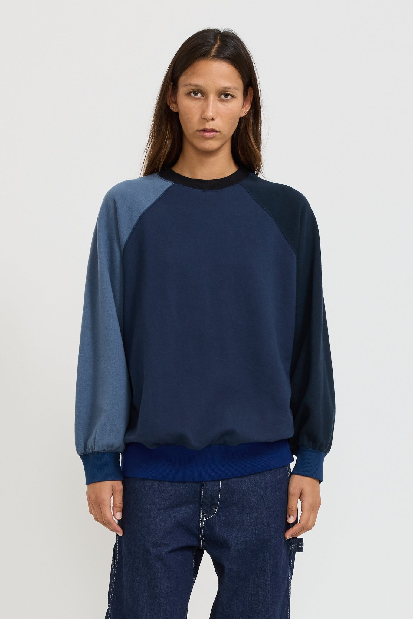 Beams Boy Terry Crazy Pullover Navy | Maplestore