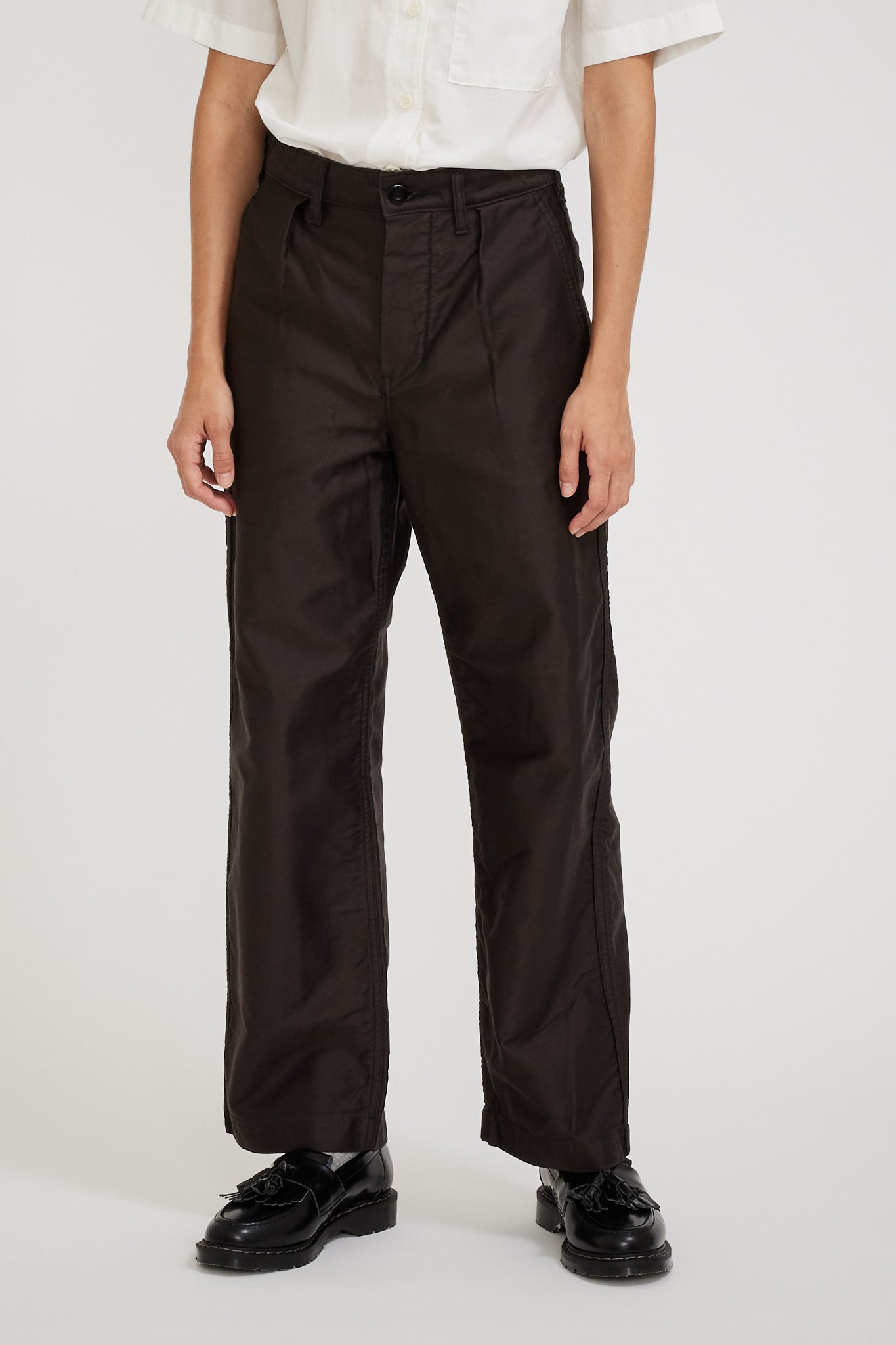 Danton Mole Skin Work Pants Dark Brown Womens | Maplestore