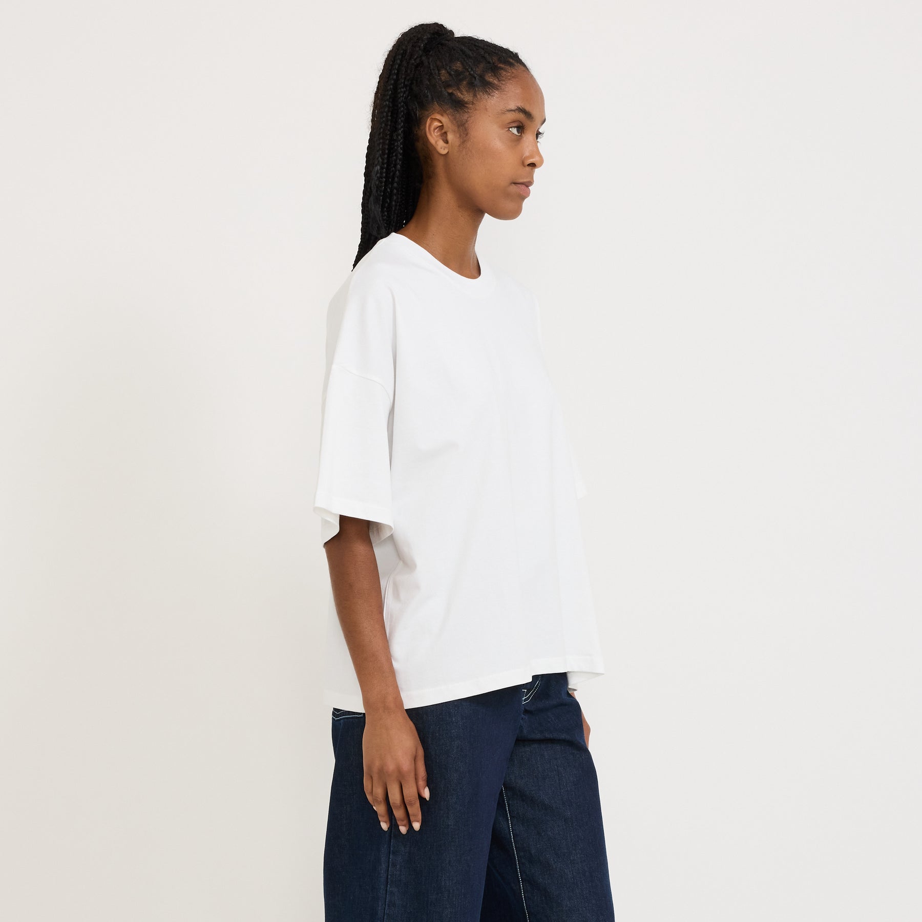 Kowtow Oversized Boxy Tee White | Maplestore