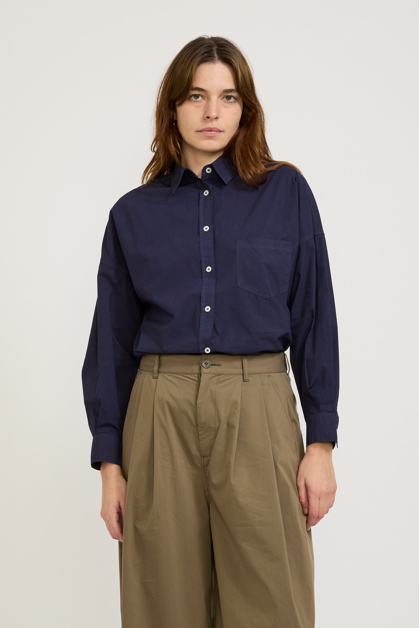 LMND Chiara Shirt Classic Navy | Maplestore