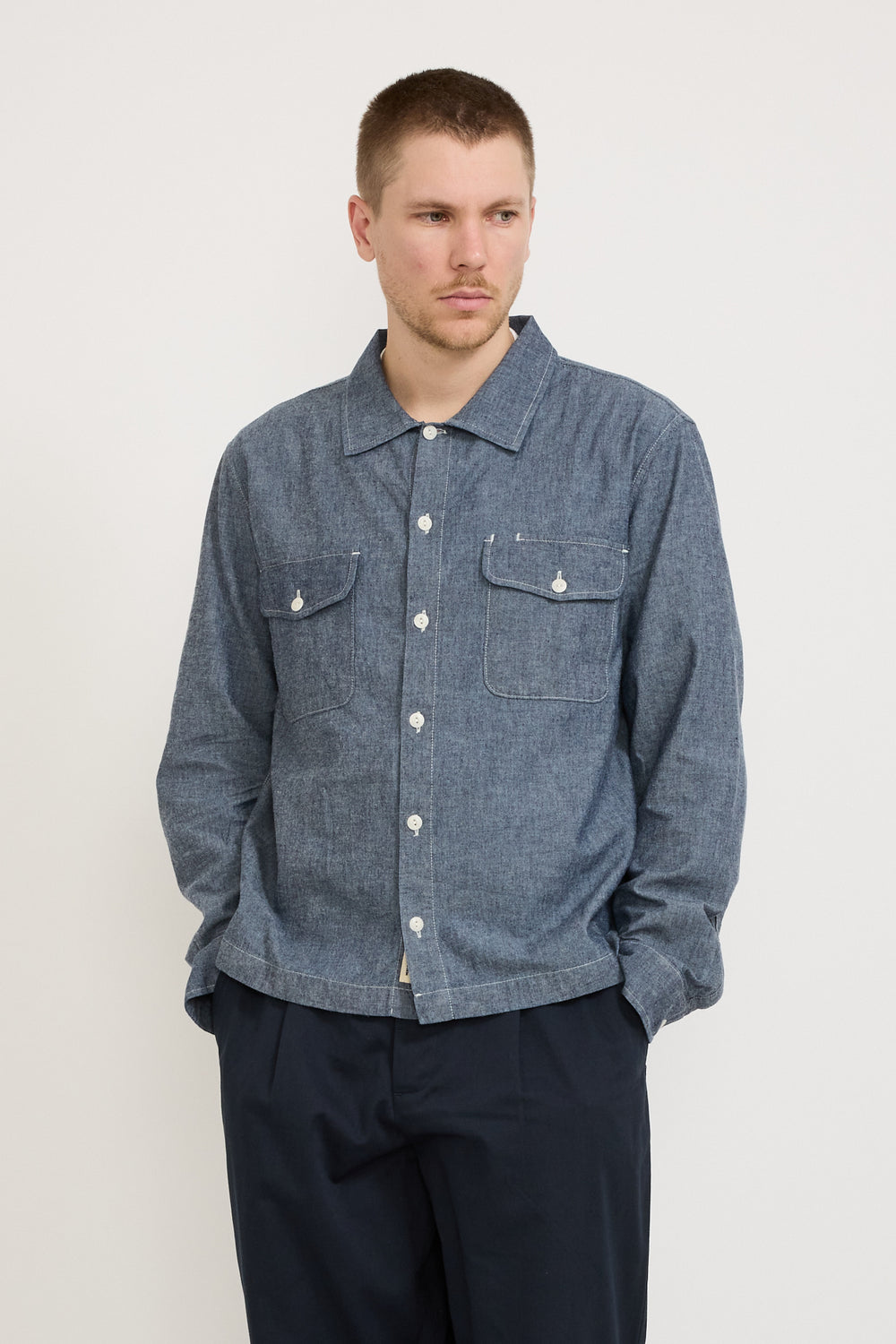 Merz B Schwanen GOOD BASICS | Chambray Shirt | Maplestore