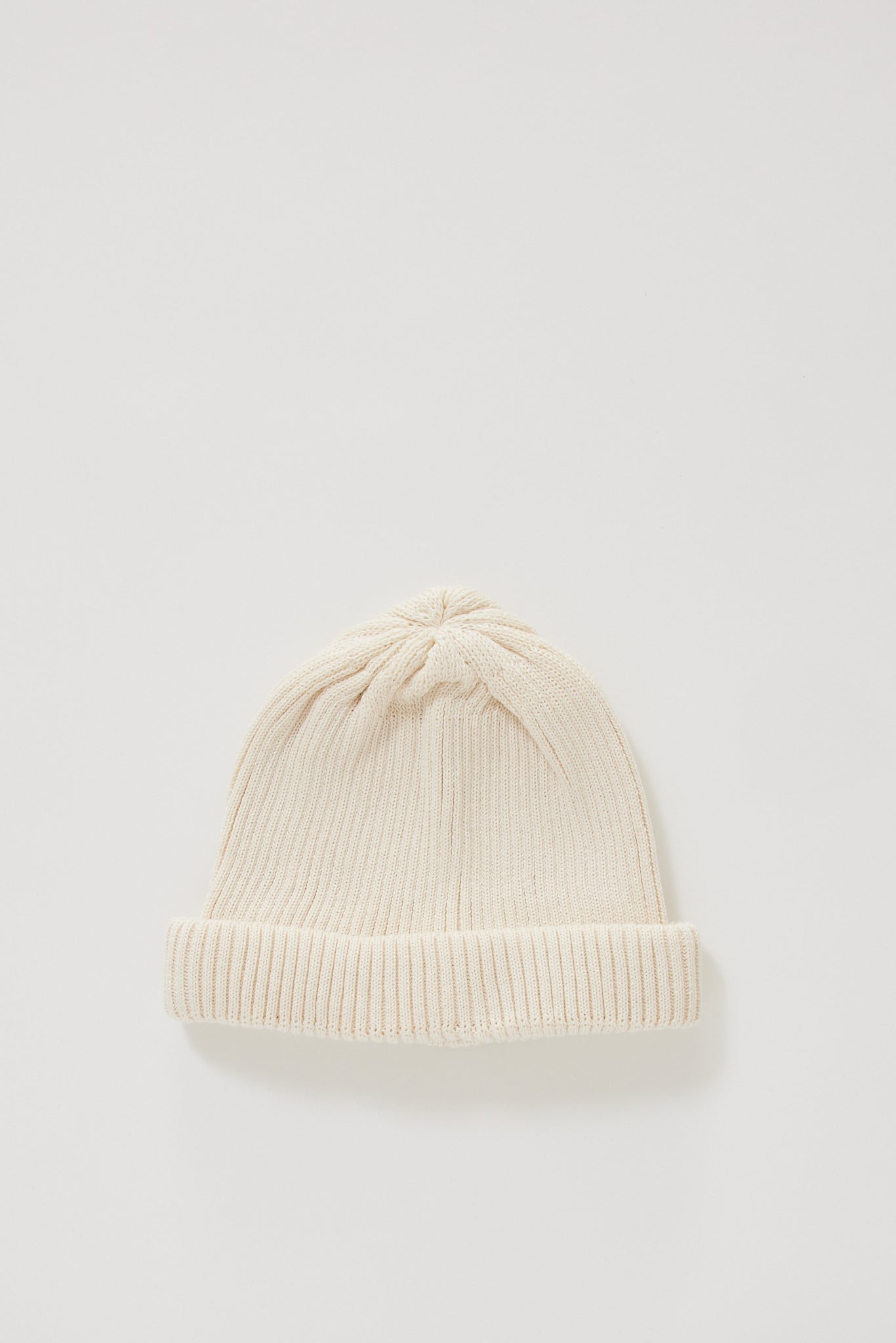 Rototo Cotton Roll Up Beanie Ivory | Maplestore