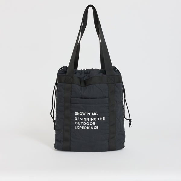 Quilted Ripstop Tote Black | Snow Peak Mens Bags | Maplestore
