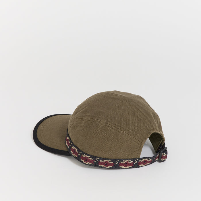 Long Bill Strap Cap Khaki | Maplestore