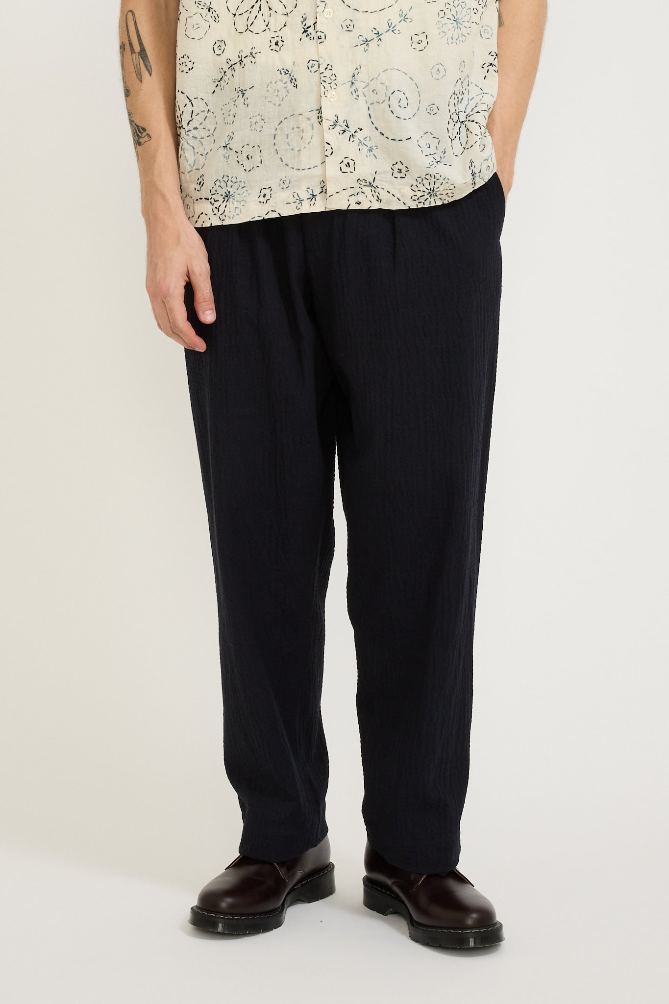 Universal Works Oxford Pant Ospina Cotton Dark Navy | Maplestore