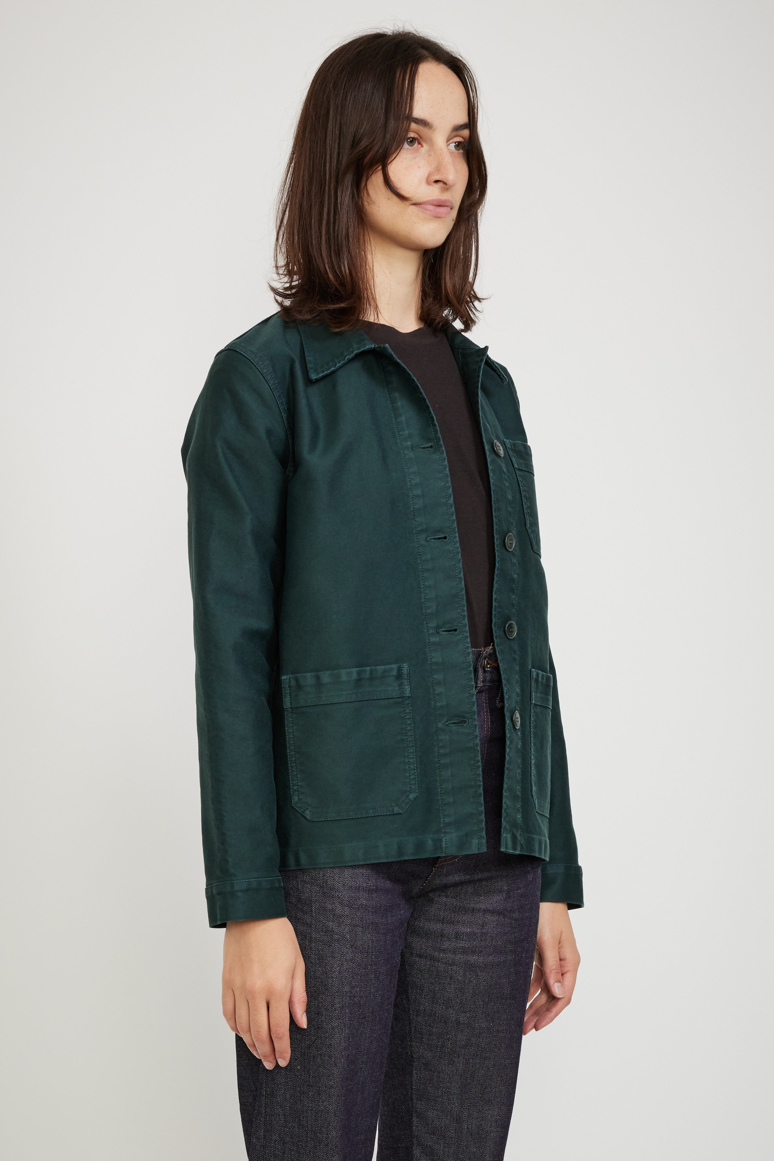 Le Mont Saint Michel W's Genuine Work Jacket Forest | Maplestore