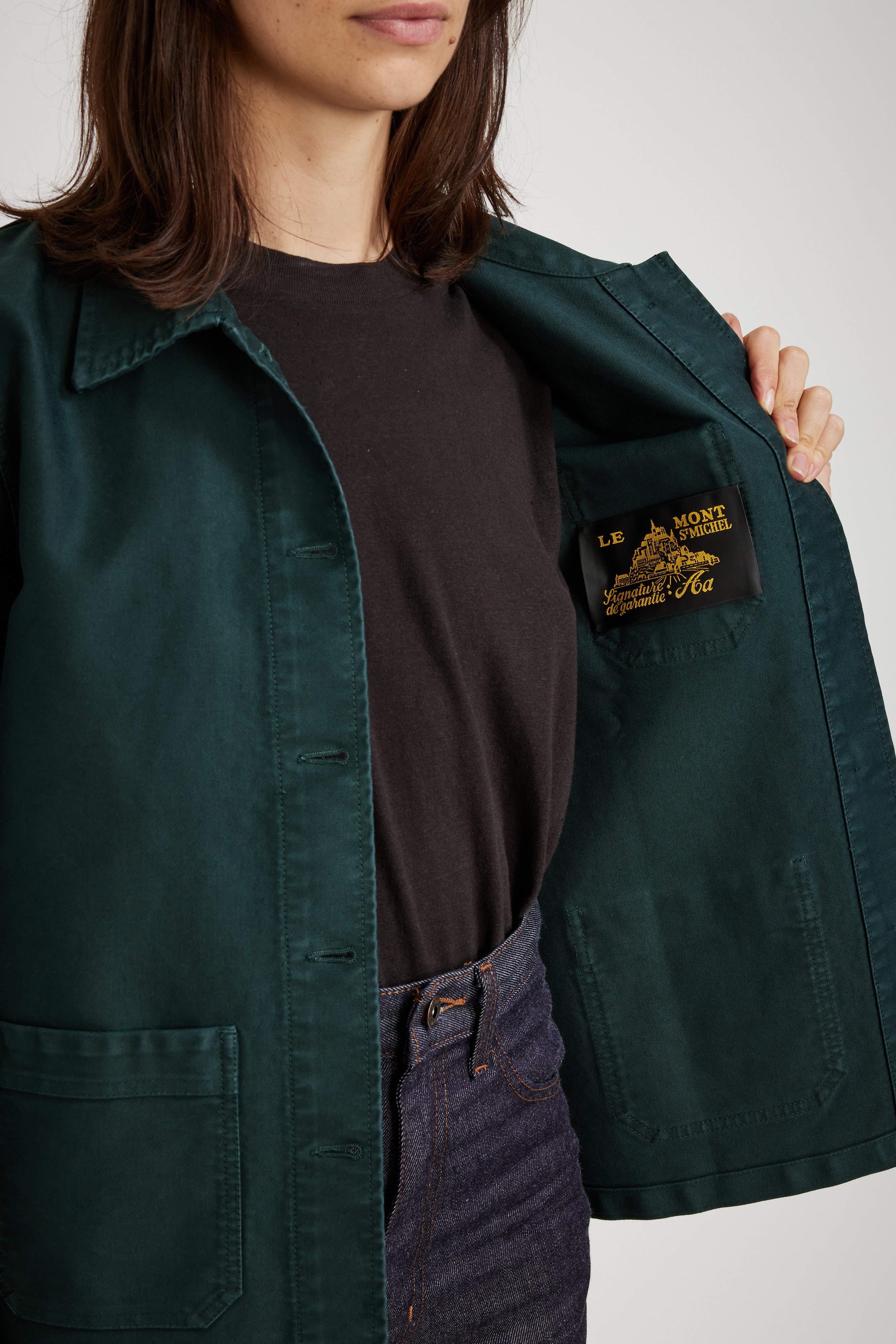 Le Mont Saint Michel W's Genuine Work Jacket Forest | Maplestore